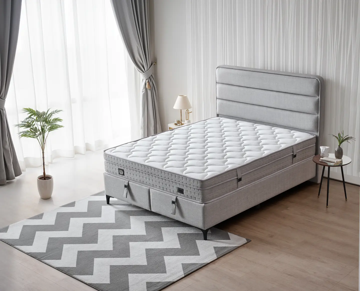 İris Yatak / Baza / Başlık Seti – Paffia Bedding